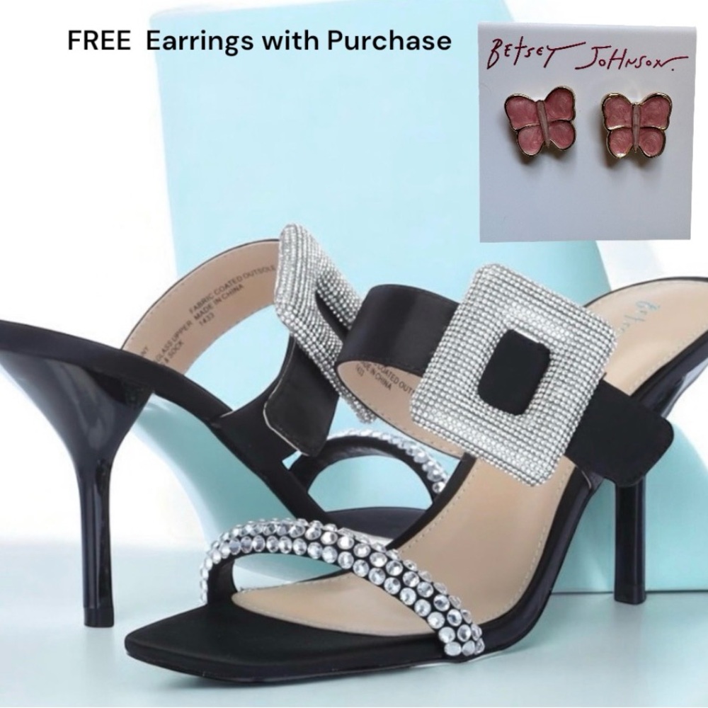Elegant Betsey Johnson Rhinestone Heels Photos